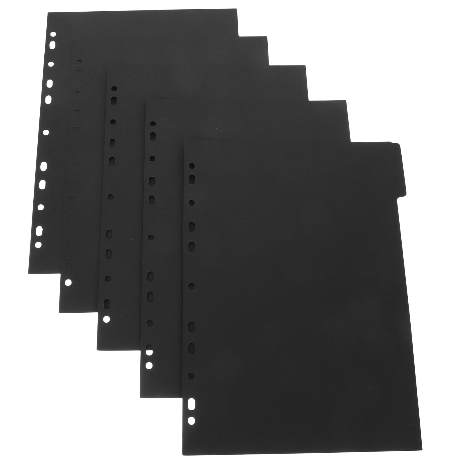 MLINS Paper Binder Dividers for Notebook with Black Color 5 Sheets A4 ...