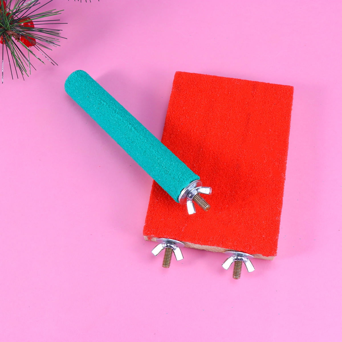 MLINS Parrot Perch Stand and Springboard Toy for Small Birds Pet Use ...