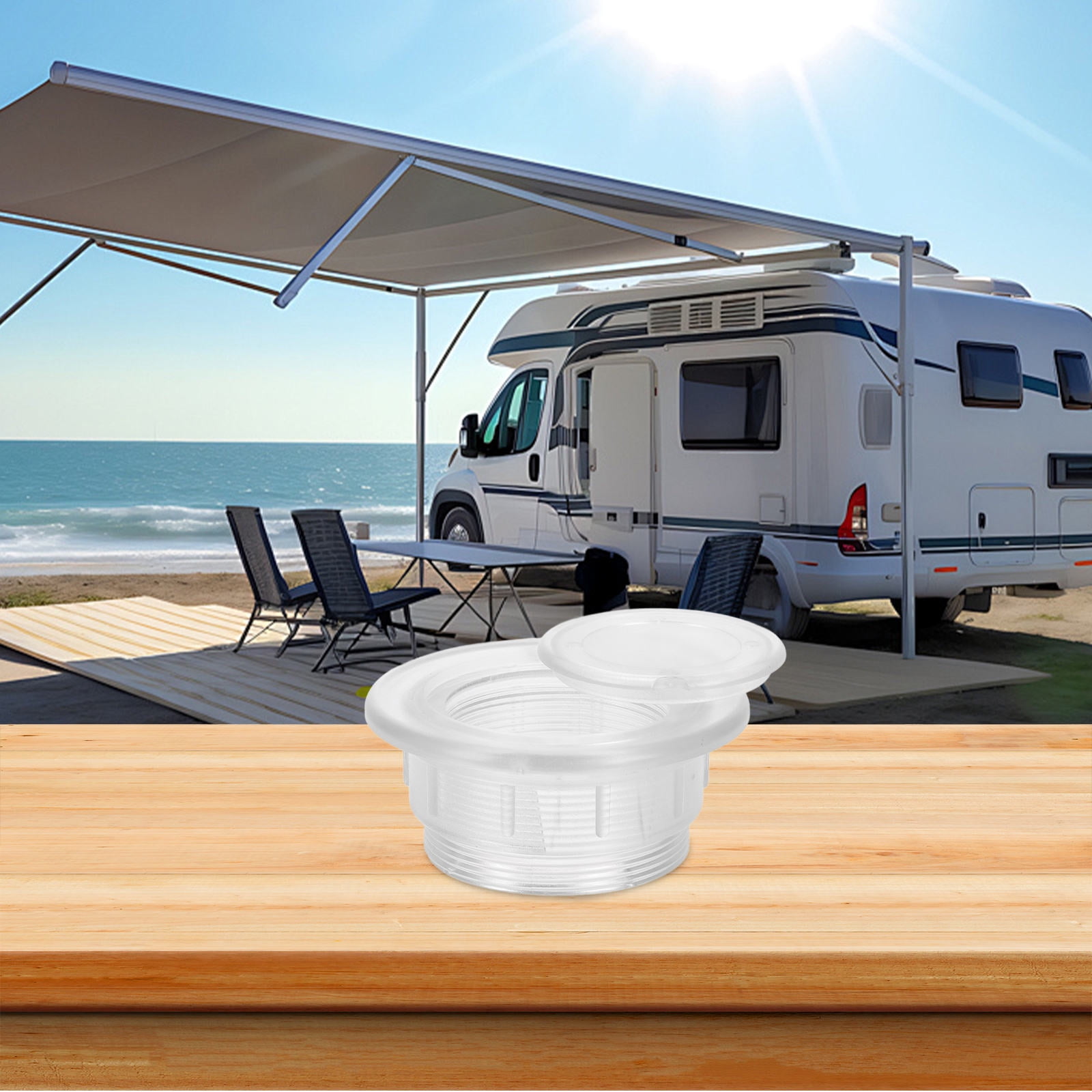 MLINS Patio Table Umbrella Hole Ring Plug Cap Set Outdoor Parasol Table ...