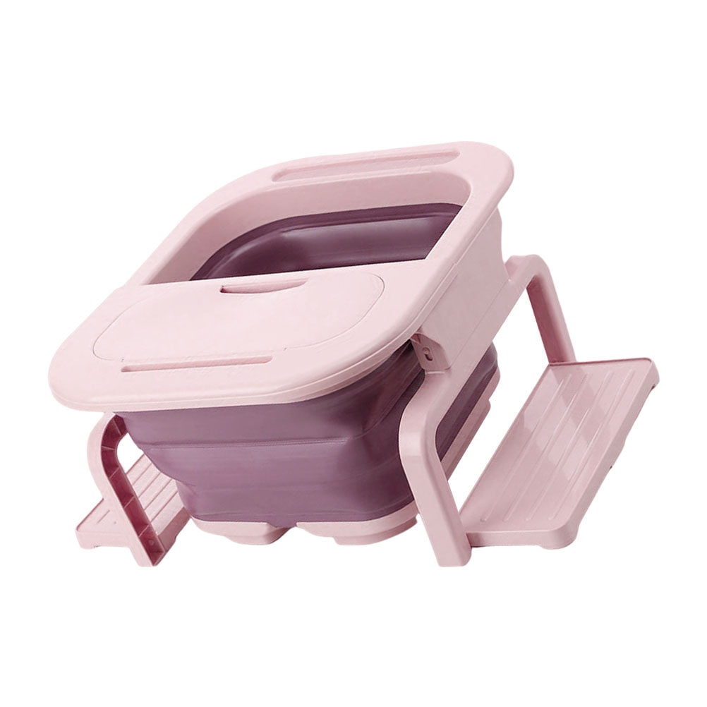 MLINS Pedicure Bowl with Foot Rest Folding Bath Bucket Spa Basin Tub ...