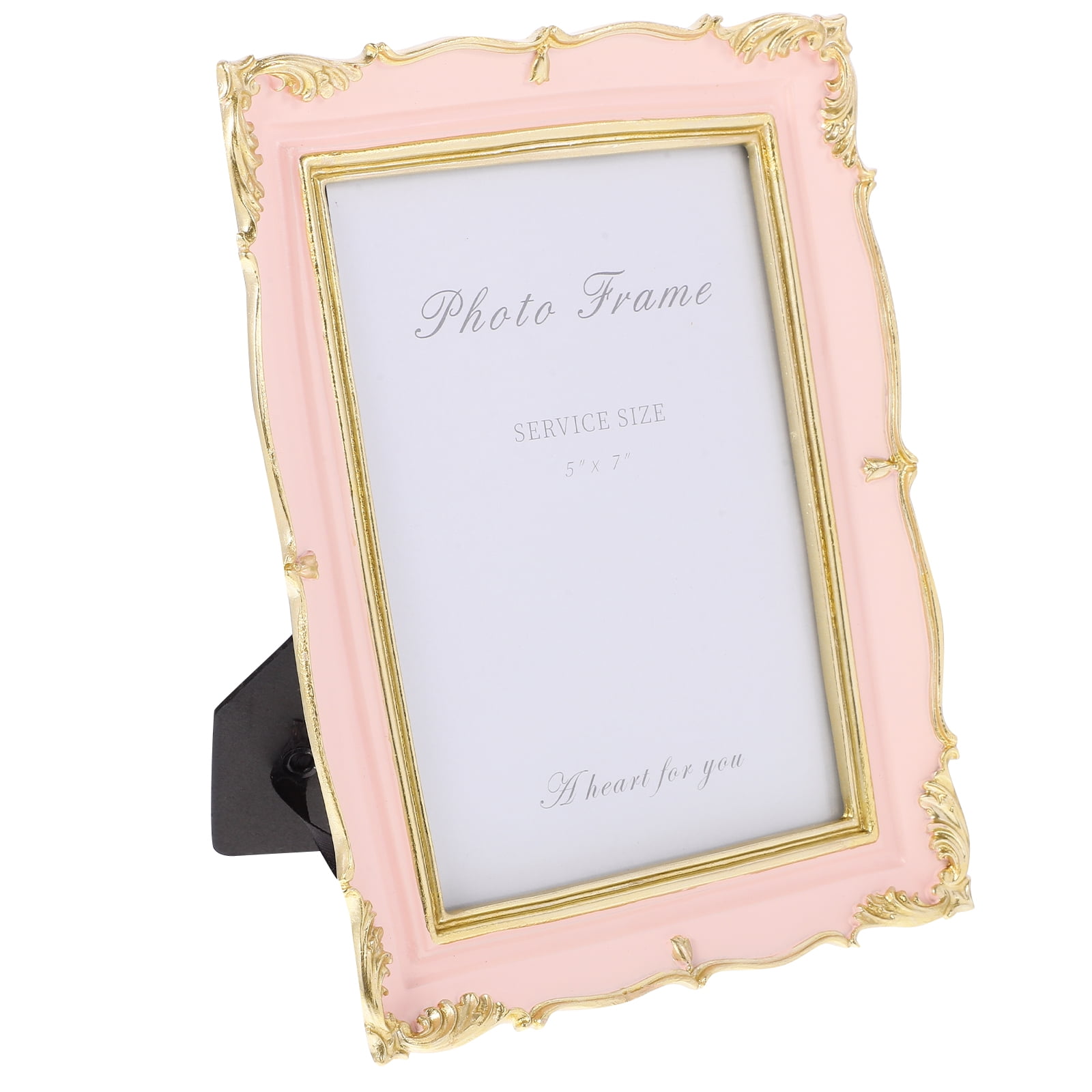 MLINS Photo Frame Vintage Old Picture White Gold Frames Board Retro Decor Desk Decorations Pink ...