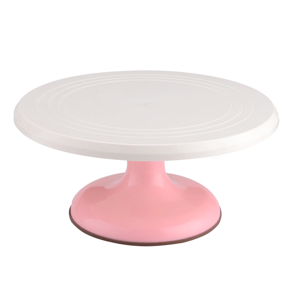 MLINS Pink Cake Turntable for Baking Supplies Made of Plastic with ...