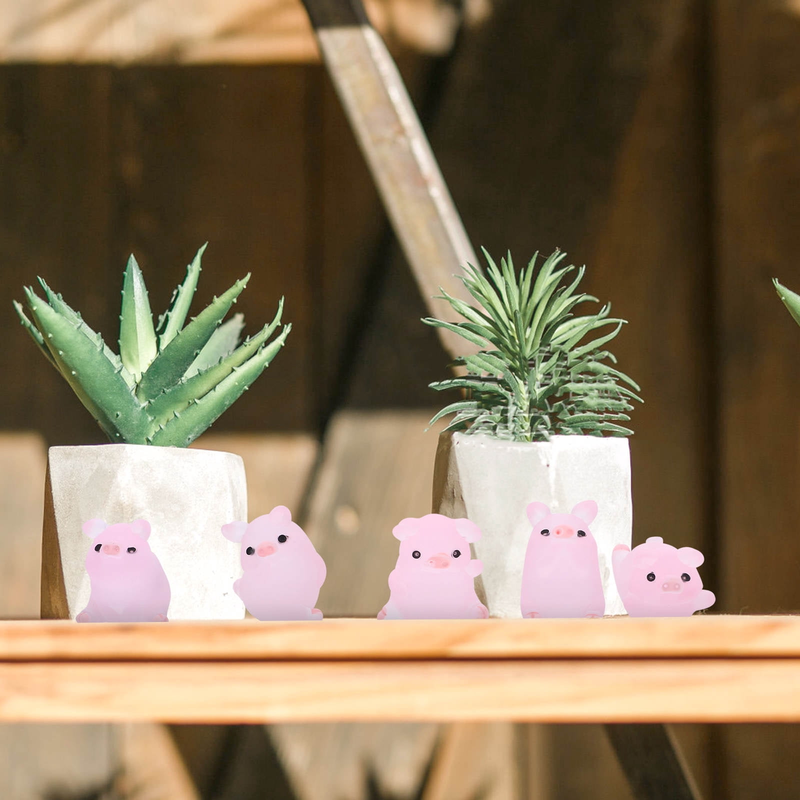 MLINS Pink Resin Pig Charms for DIY Craft Materials with Exquisite ...