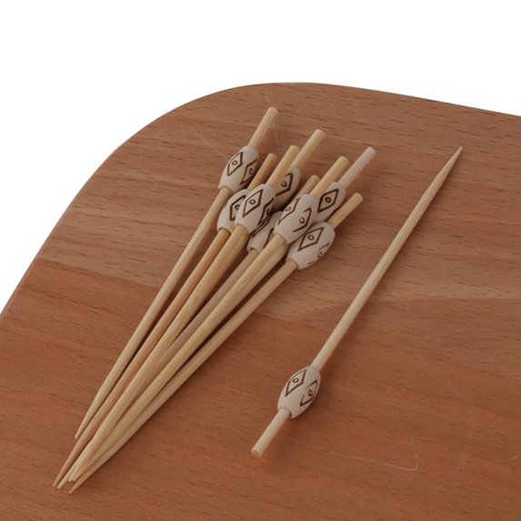 MLINS Pink Wooden Fruit Picks for Eating Use Keeps Ingredients Pinned ...