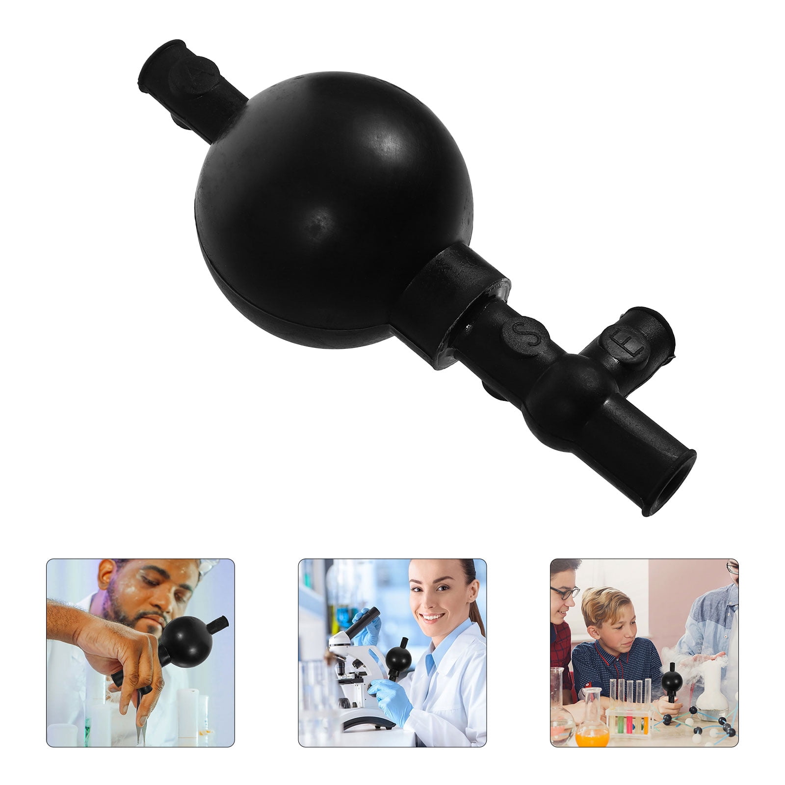 MLINS Pipette Filler Bulb Three Valves Pipette Filler Pipetting Ball ...