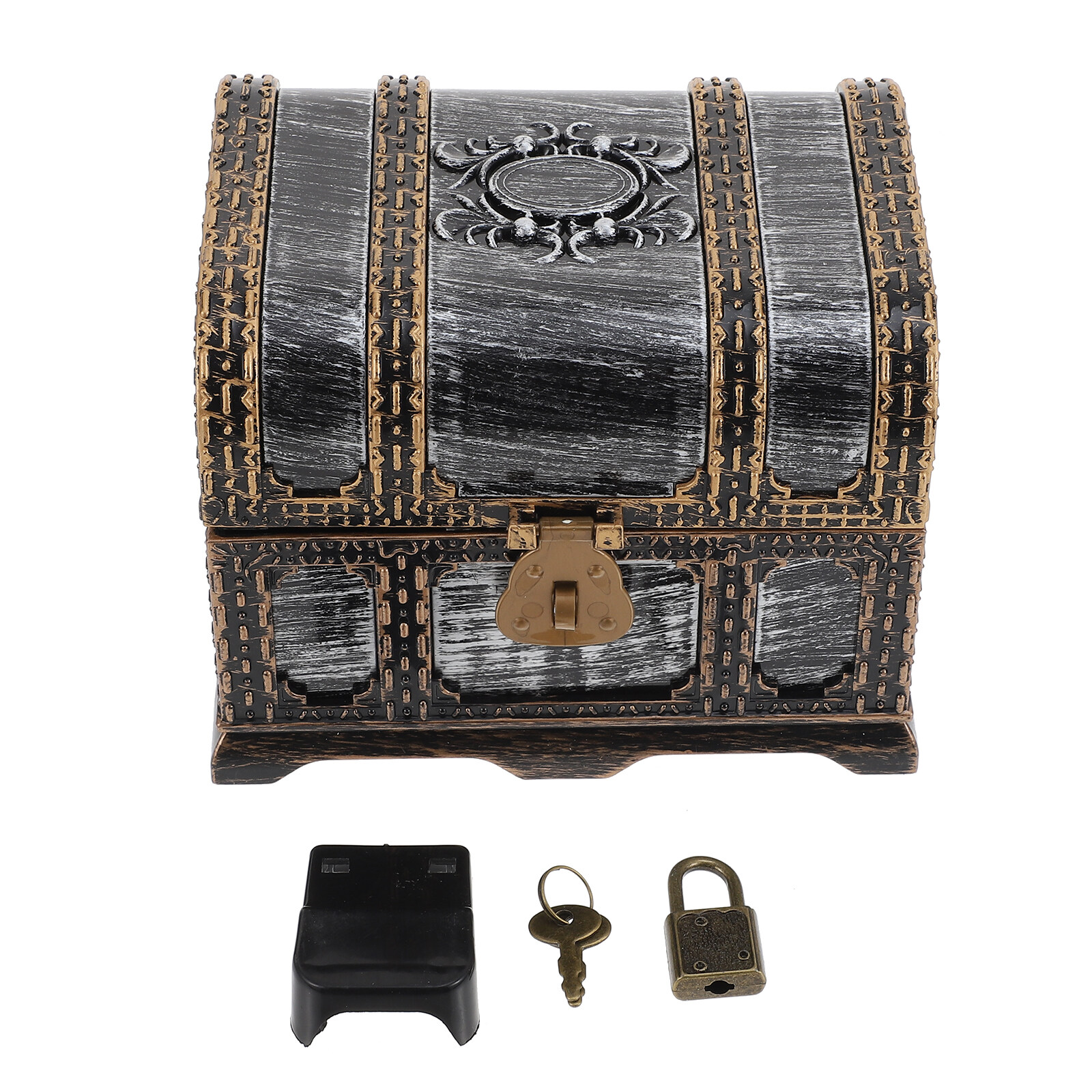 MLINS Pirate Treasure Chest Lockable Big Large Chests The Office Gifts ...