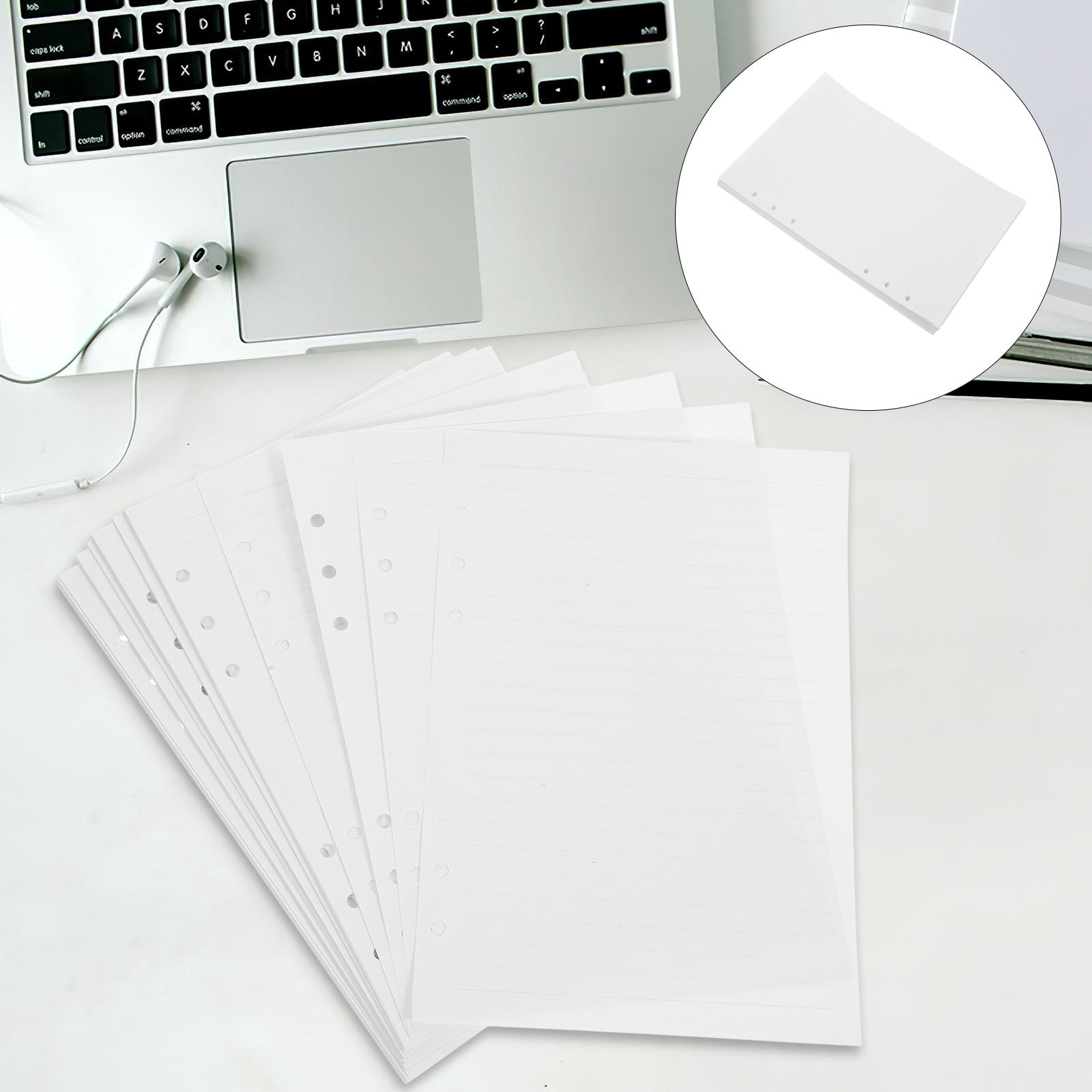 MLINS Planner Refill Paper with 6 Holes for Loose Leaf Notebook A5 Size ...