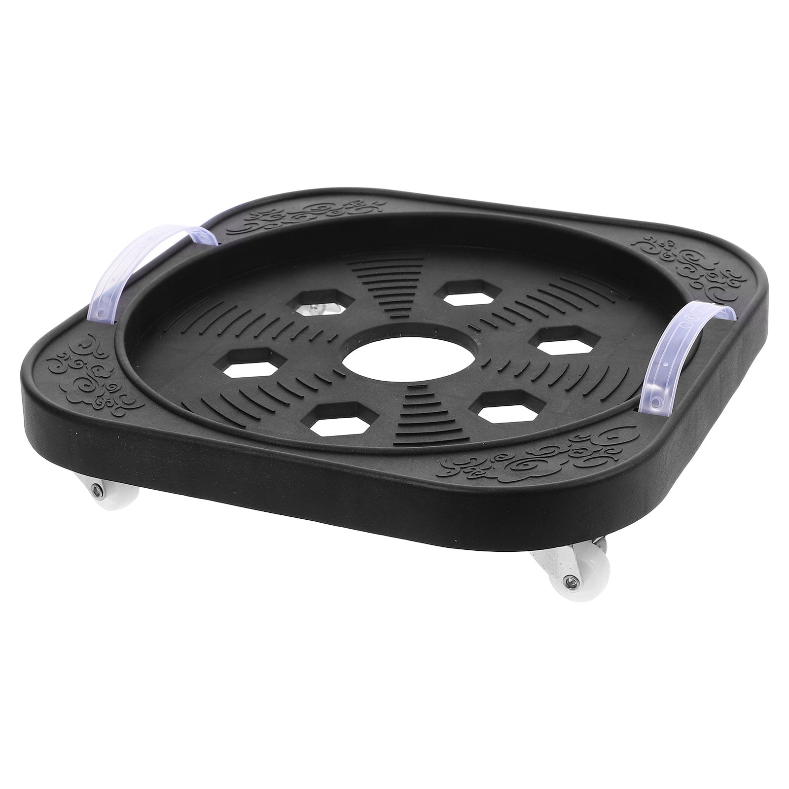 MLINS Plant Dolly with Wheels Pot Holder Hydroponic Trucks Office Black ...