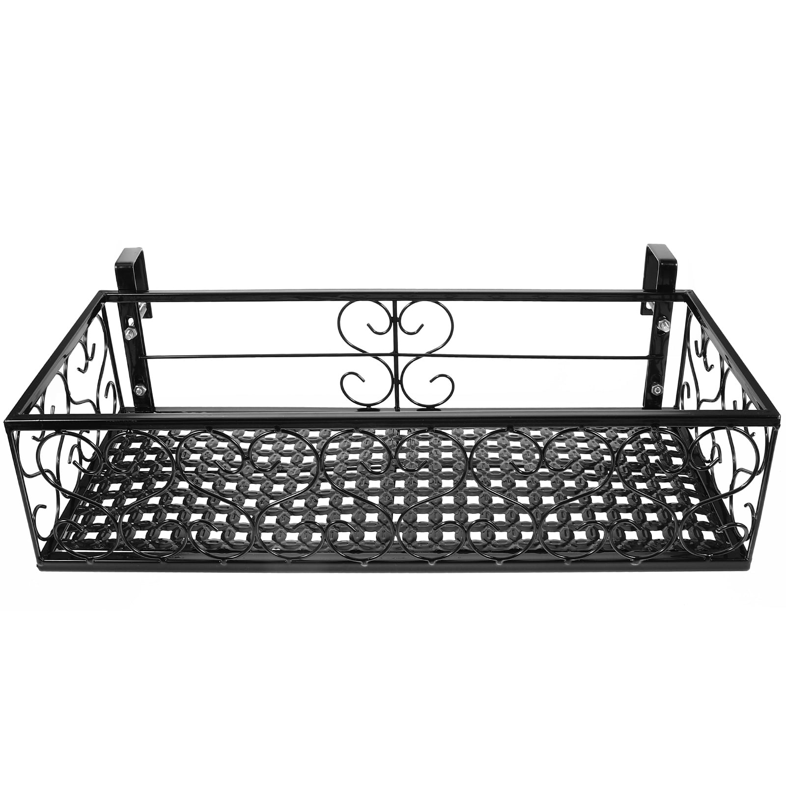 MLINS Plant Hangers Balcony Holder Stand Indoor Hanging Rack Black ...