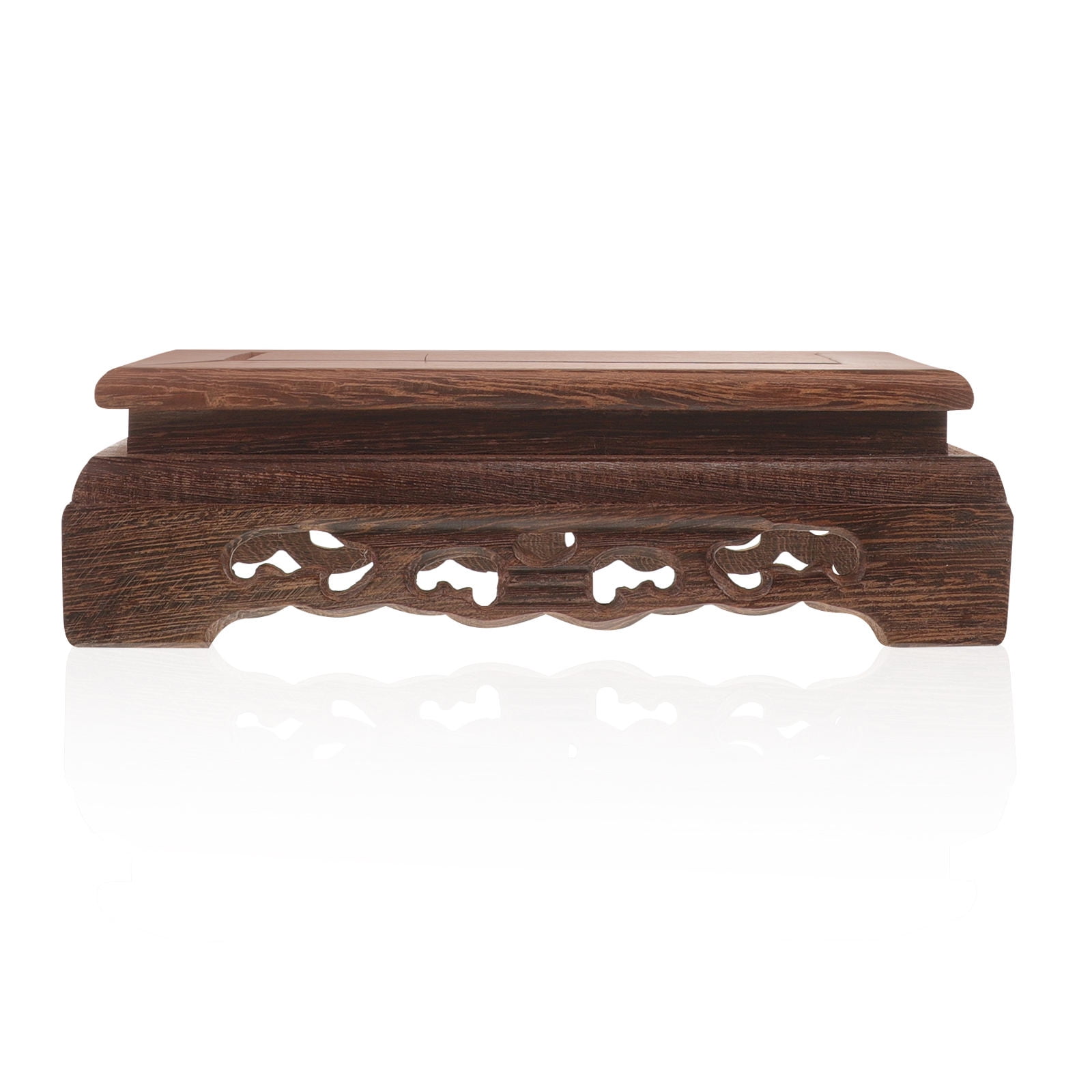 MLINS Plant Pot Stand Wooden Flower Pot Tall Stand Desktop Rustic Style ...