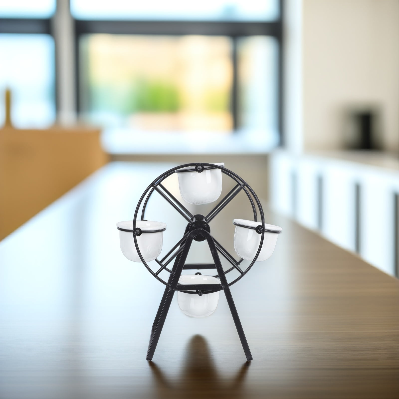 MLINS Planter Wheels Ferris Flower Pot Ornamental Holder Desktop ...