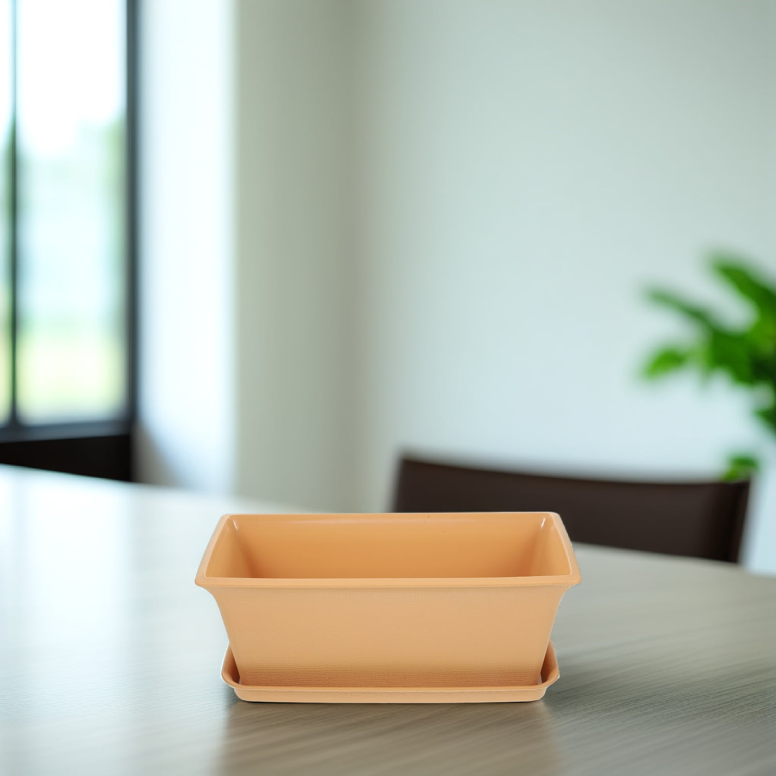 MLINS Plants Tray Rectangular Flower Pot Space-saving Rational ...