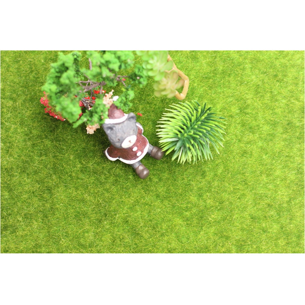 MLINS Plastic Artificial Grass Lawn for Decoration Realistic Shape and ...