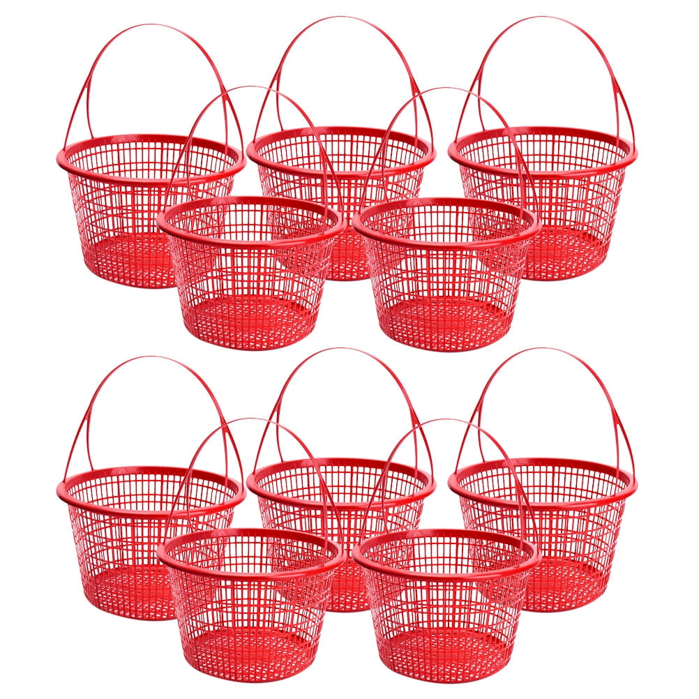 MLINS Plastic Berry Baskets 10pcs Fruit Picking Basket Berry Bucket ...