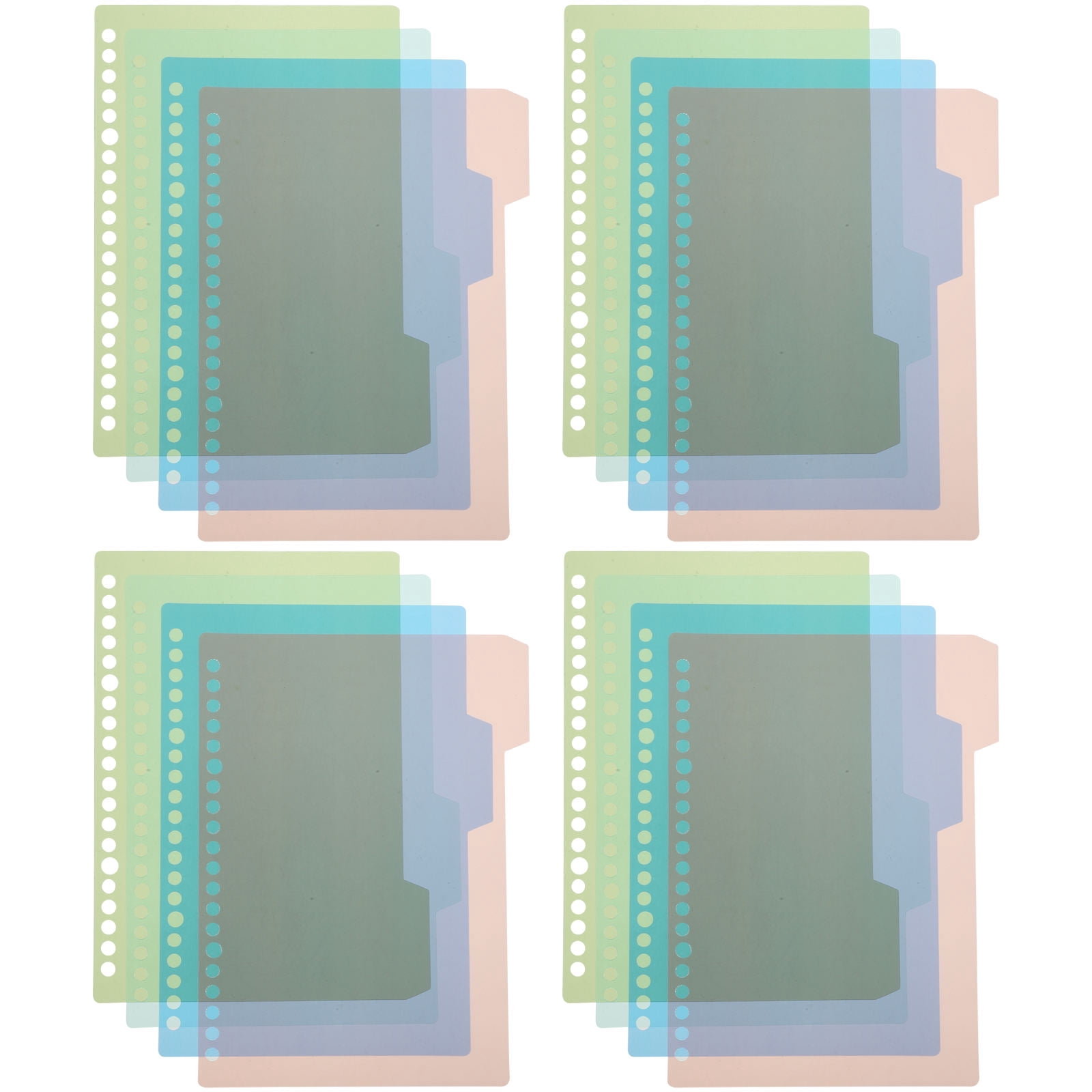 MLINS Plastic Binder Tabs with Assorted Color for Daily Use Notebook ...