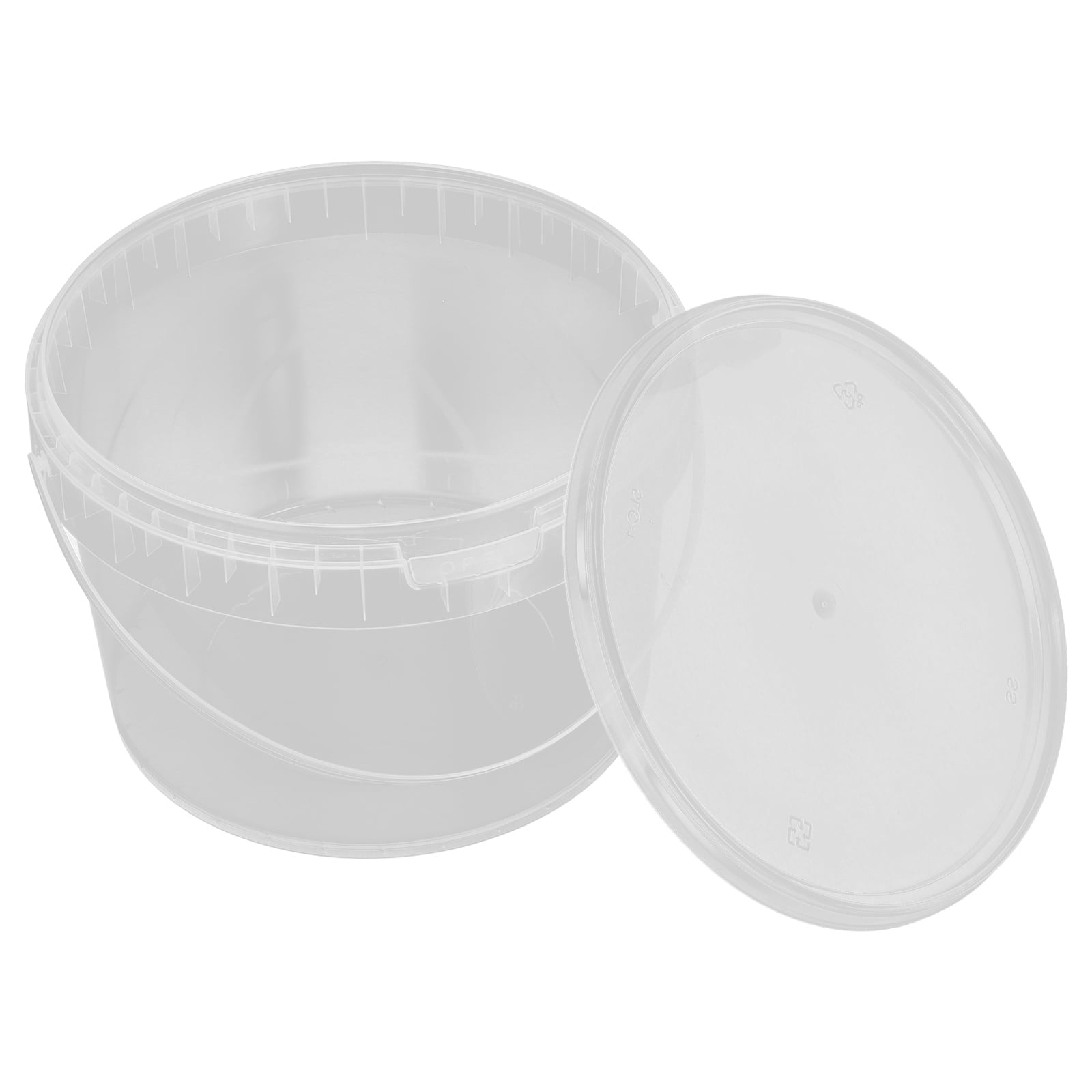 MLINS Plastic Bucket with Handle and Lid Reusable Water Bucket ...