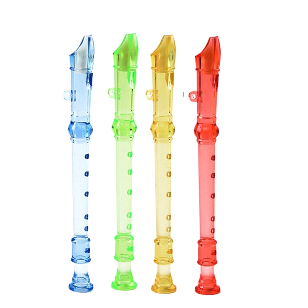 MLINS Plastic Children Learning Flutes with 8 Holes for Kids Music ...
