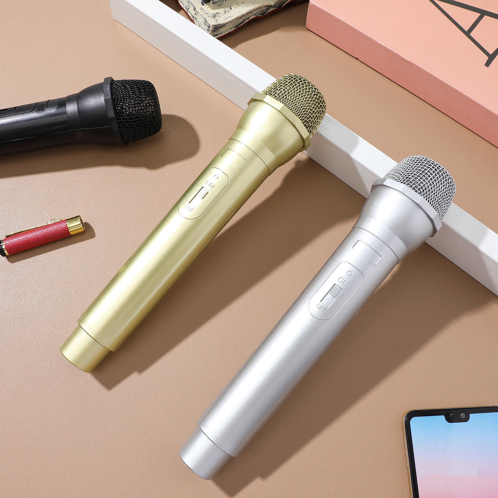 MLINS Plastic Fake Microphone Set for Game Use Realistic Design ...