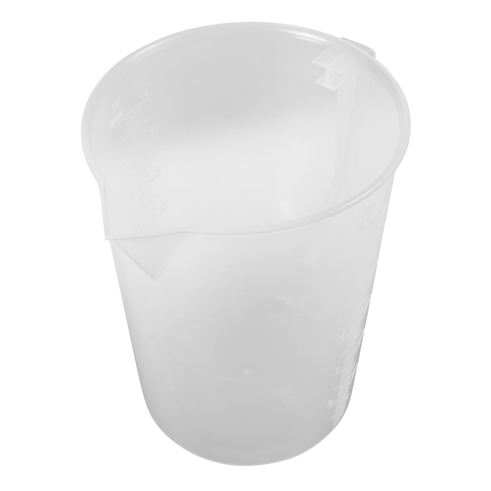 MLINS Plastic Graduated Measuring Beaker With Clear Scale 3000ml Wide ...