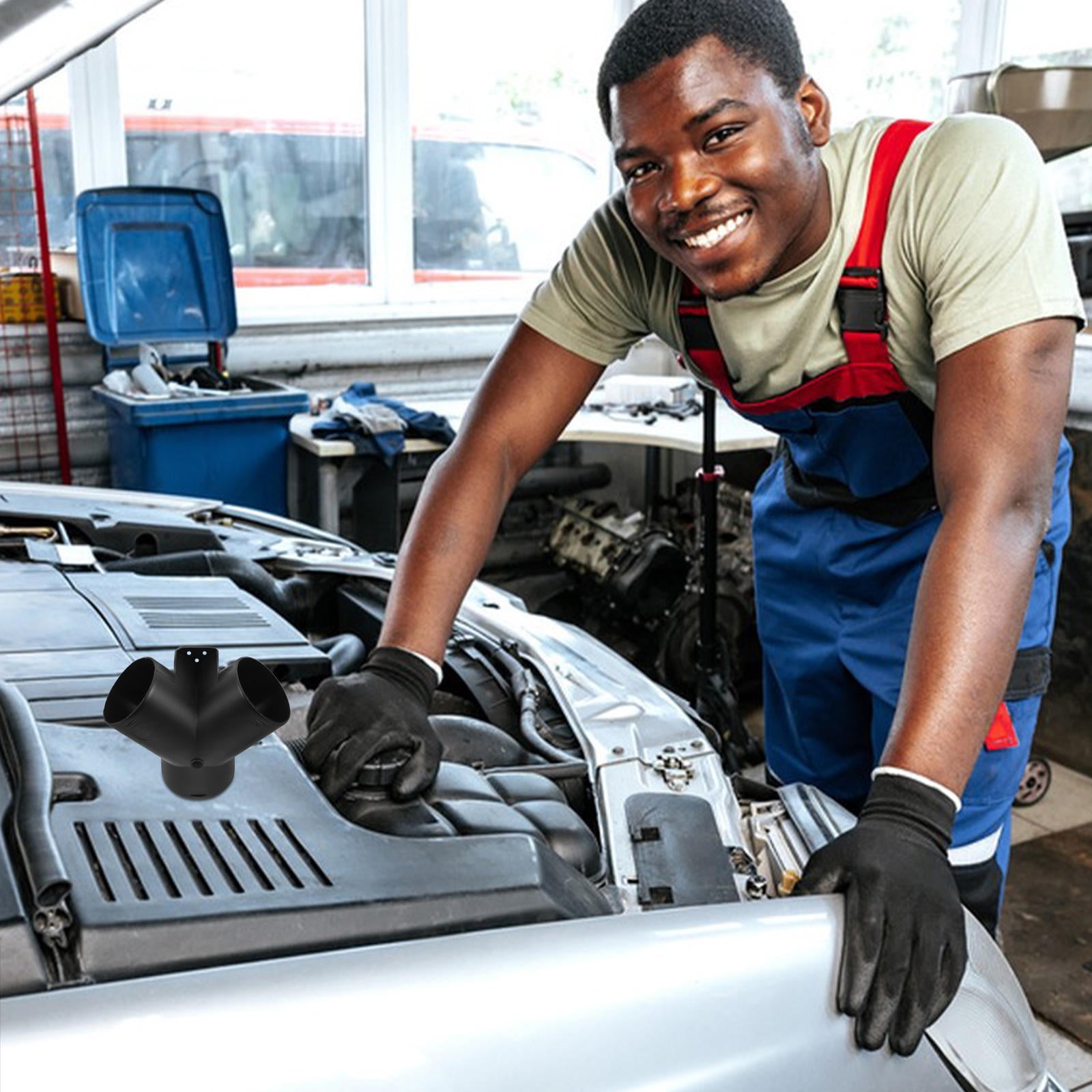 MLINS Plastic Heater Vent Outlet Connector Y-Shaped High Temperature ...