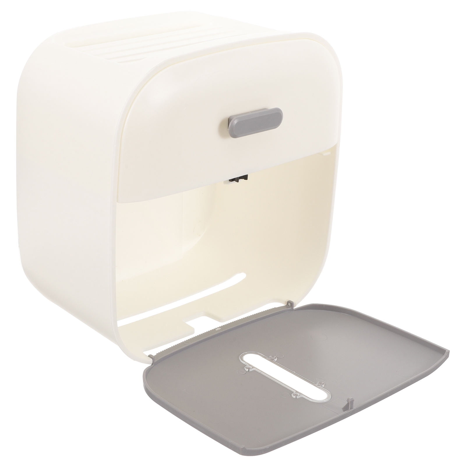 MLINS Plastic Paper Storage Box Tissue Box Shelf Double-layer Tissue ...