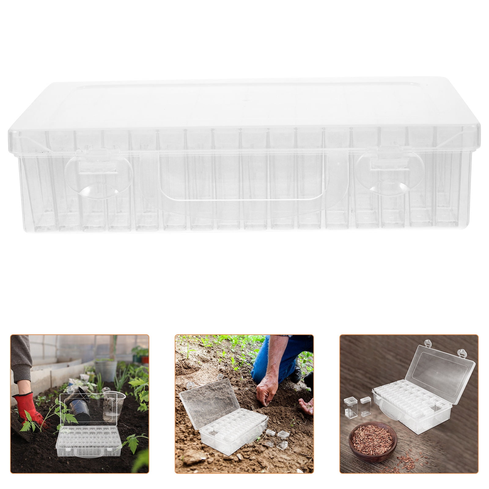 MLINS Plastic Seed Storage Box for Organizing Small Garden Seeds ...