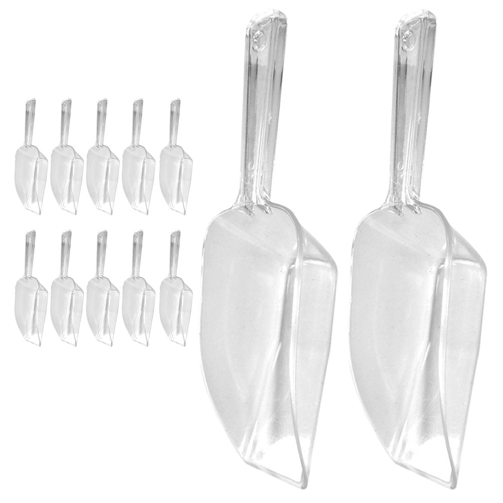 MLINS Plastic Serving Scoops for Removing Ice with Ergonomic Handle ...