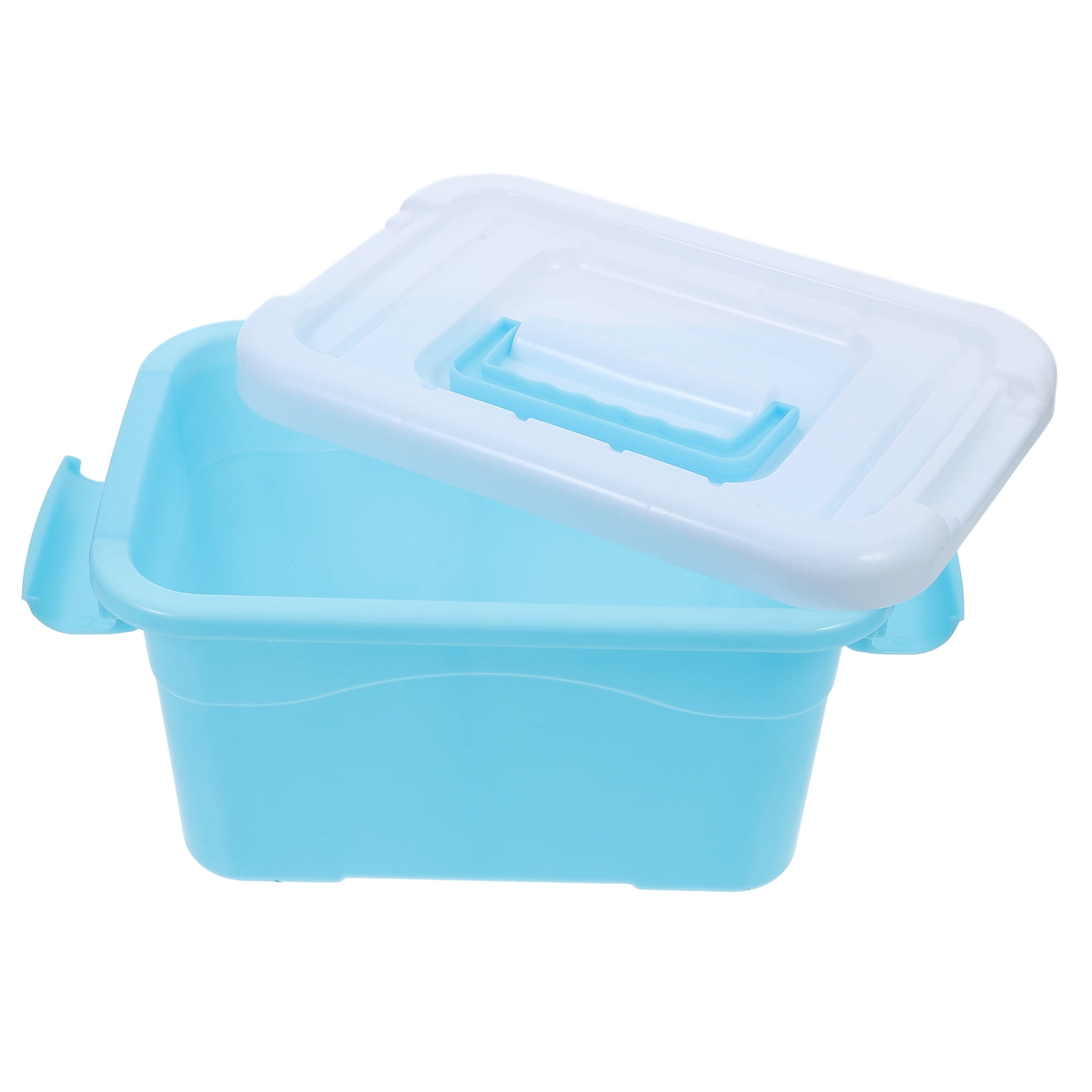 MLINS Plastic Storage Box With Lid And Handle Kids Toy Box Small ...