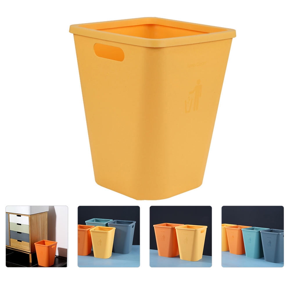MLINS Plastic Trash Can Bin Large Thin Waste Container Small Office ...