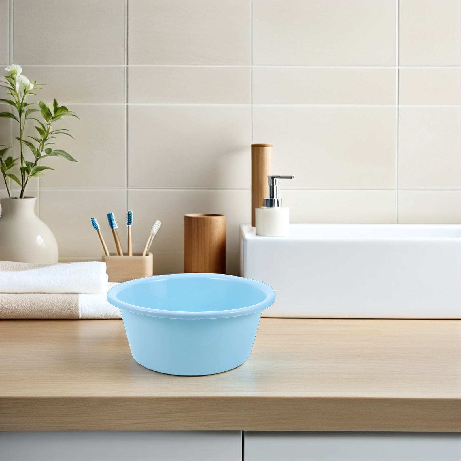 MLINS Plastic Wash Basin For Kids Bath Foot Tub Hair Wash Basin ...