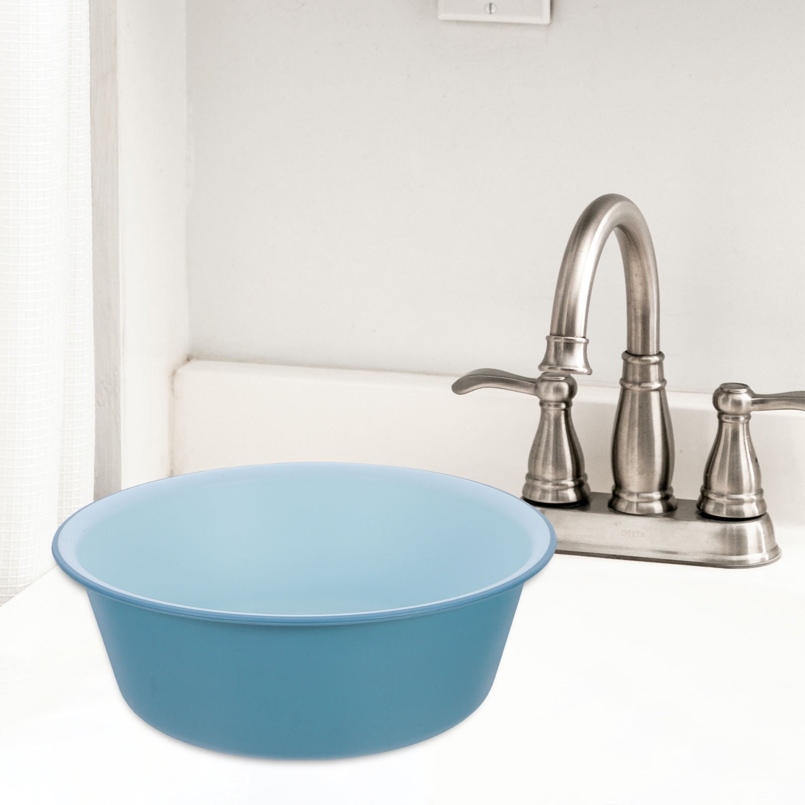 MLINS Plastic Wash Basin Portable Round Laundry Hand Wash Dish Pan ...