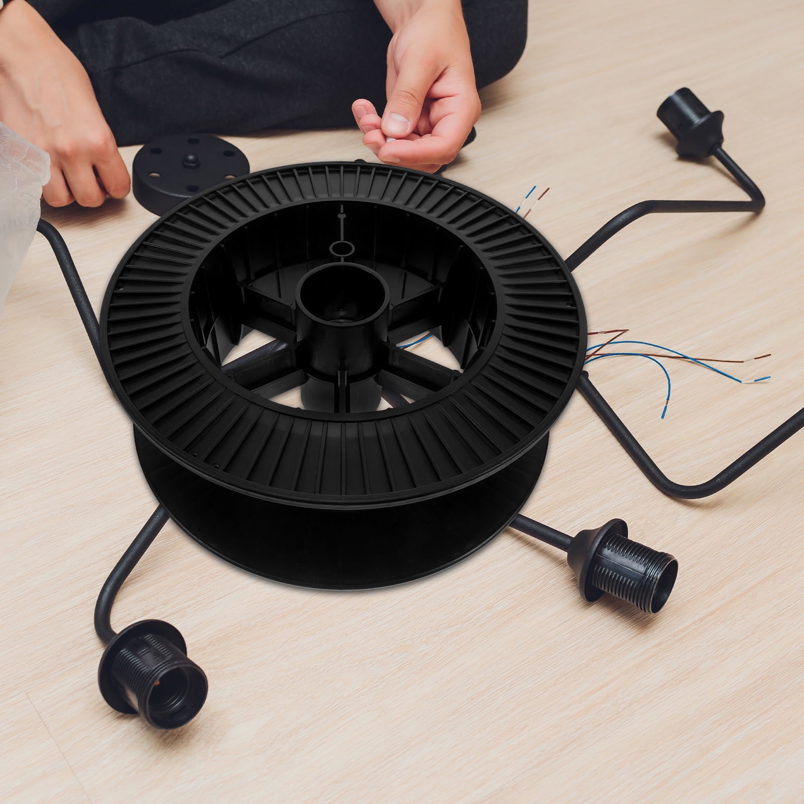 MLINS Plastic Wheel Wire Welding Spool Cable Reel Electrical Cord Reel ...