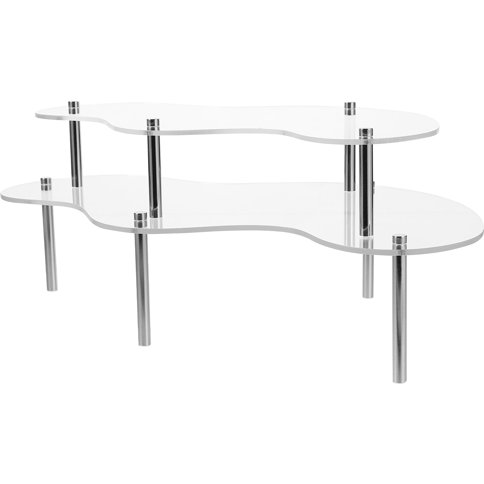 MLINS Plate Clear Acrylic Cupcake Stand Stackable Display Stands ...