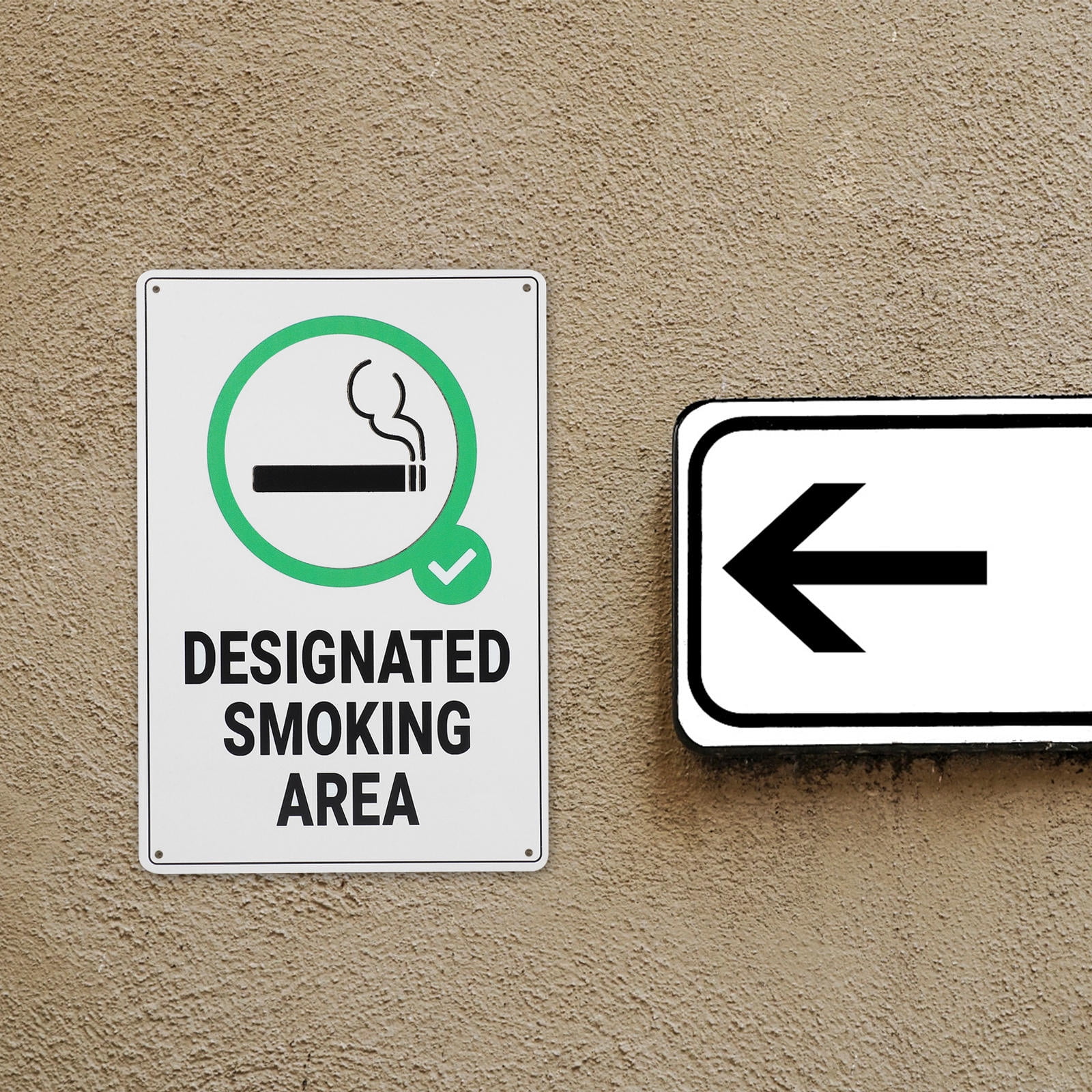 MLINS Please Smoking Area Sign Office Baby 30.00X20.00X1.00CM - Walmart.com