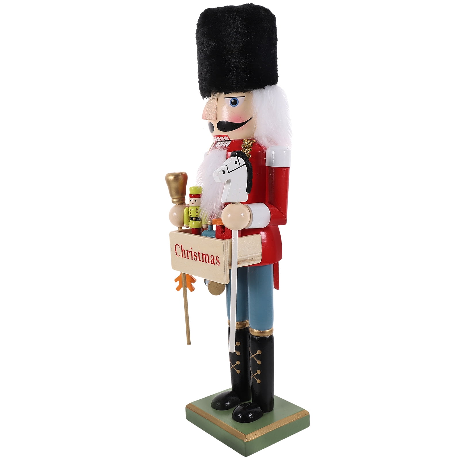 MLINS Plush Christmas Nutcracker Figure for Decoration Multi Color ...