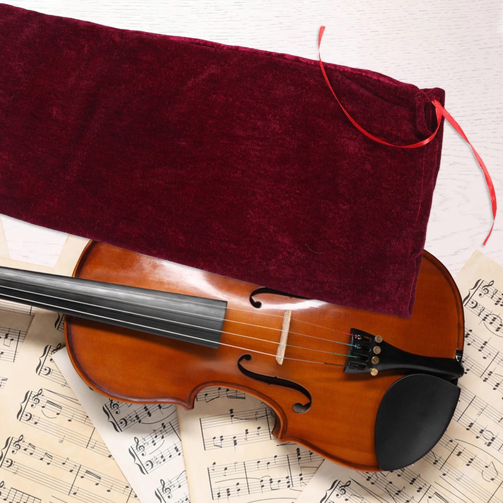 MLINS Plush Cloth Violin Cover Fabric Violin Carrying Case Scratch ...