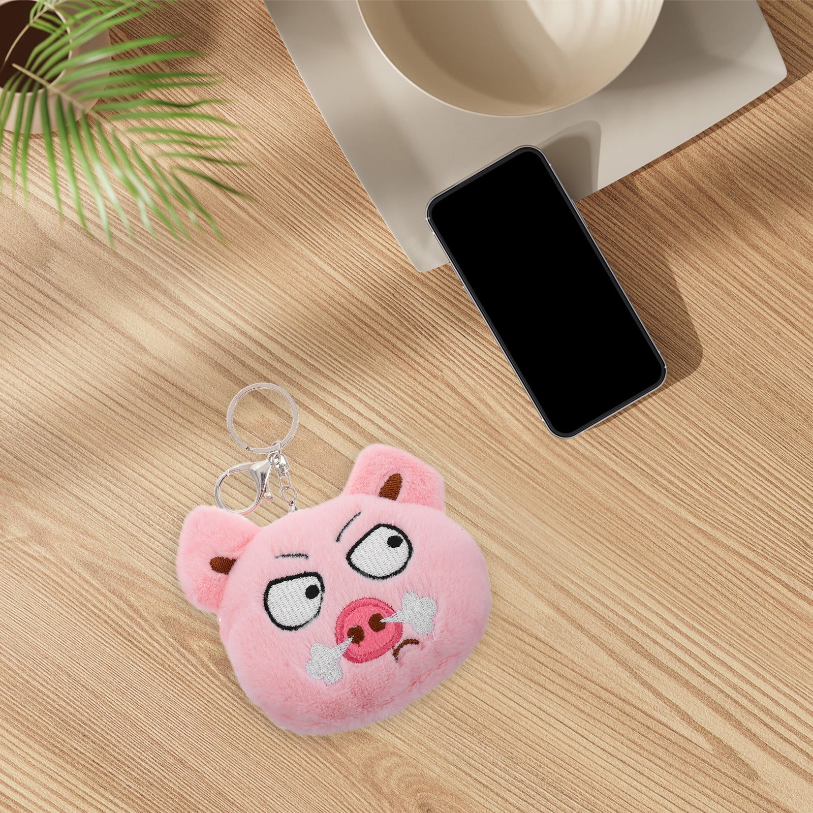 MLINS Plush Piggy Coin Bag Card Storage Pouch Cash Holder Wallet Plush ...