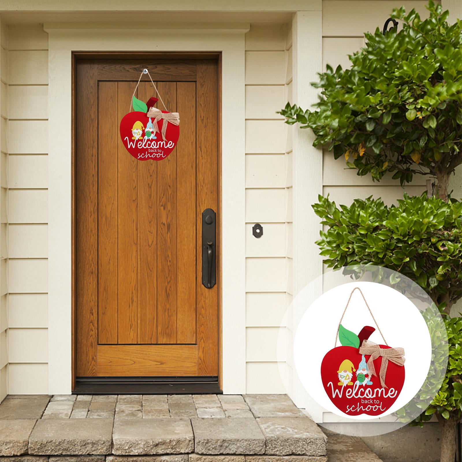 MLINS Porch 挂牌墙饰 Hanging Front Door Welcome Sign Practical Decor ...