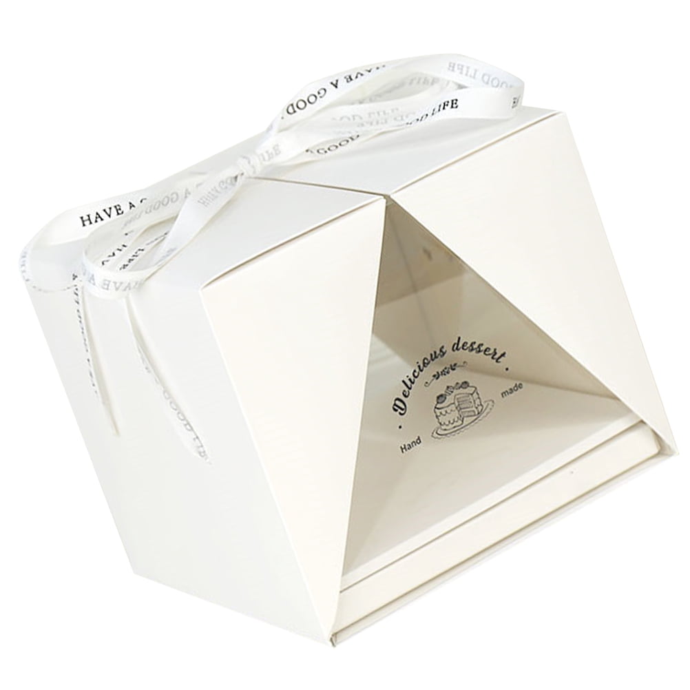 MLINS Portable 8inch Cake Box Clear Cake Carrier Birthday Cake Box Cake ...