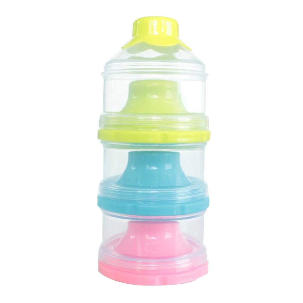 MLINS Portable Baby Formula Dispenser with Three Separate Sections for ...