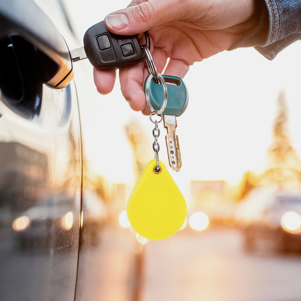 MLINS Portable Mini Magnifier with Keychain Attachment Yellow Acrylic ...