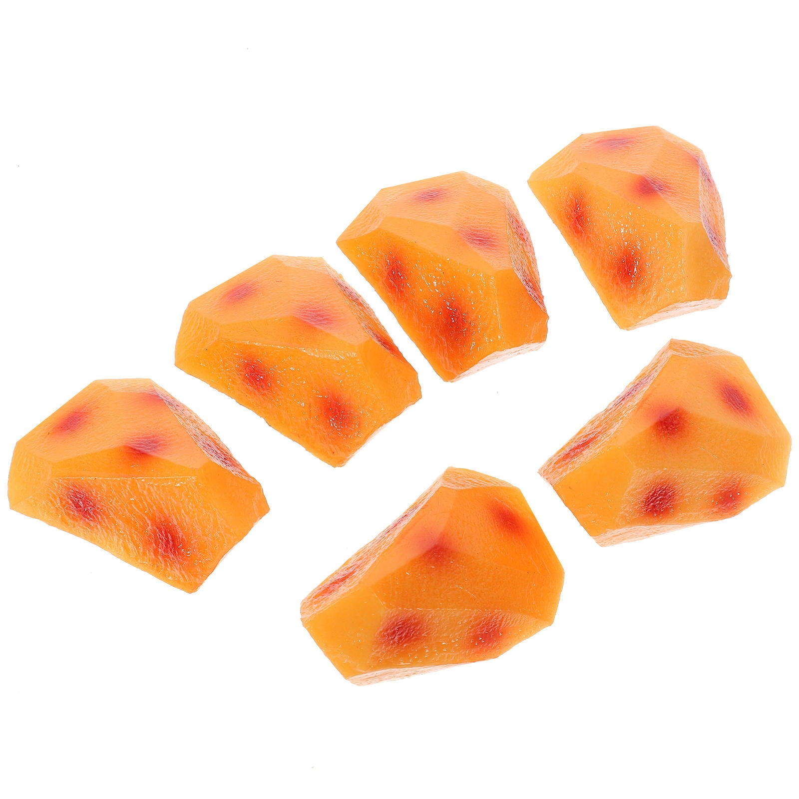 MLINS Portable PVC Potato Chunks Props for Kids Playing Orange Color ...
