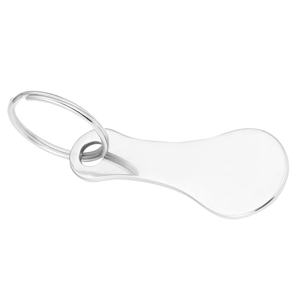 MLINS Portable Quarter Holder Keyring Shopping Trolley Token Key Ring ...