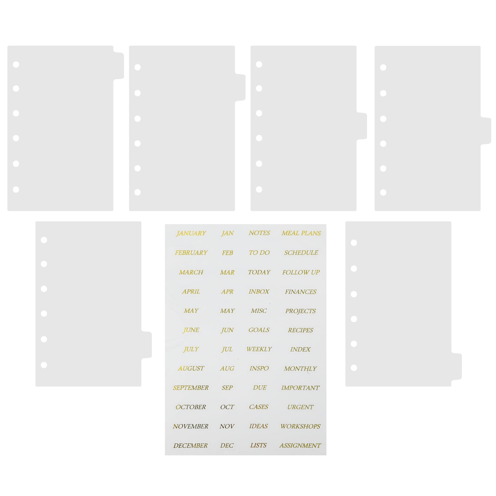 MLINS Post Dividers Handbook Separator Long-lasting Binder Classified ...