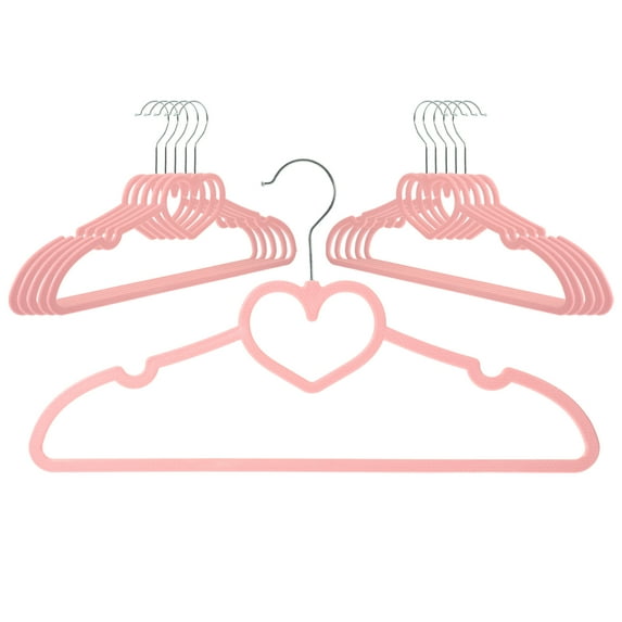 MLINS Practical ABS Clothes Hanger with Heart Shape Design and NonSlip ...