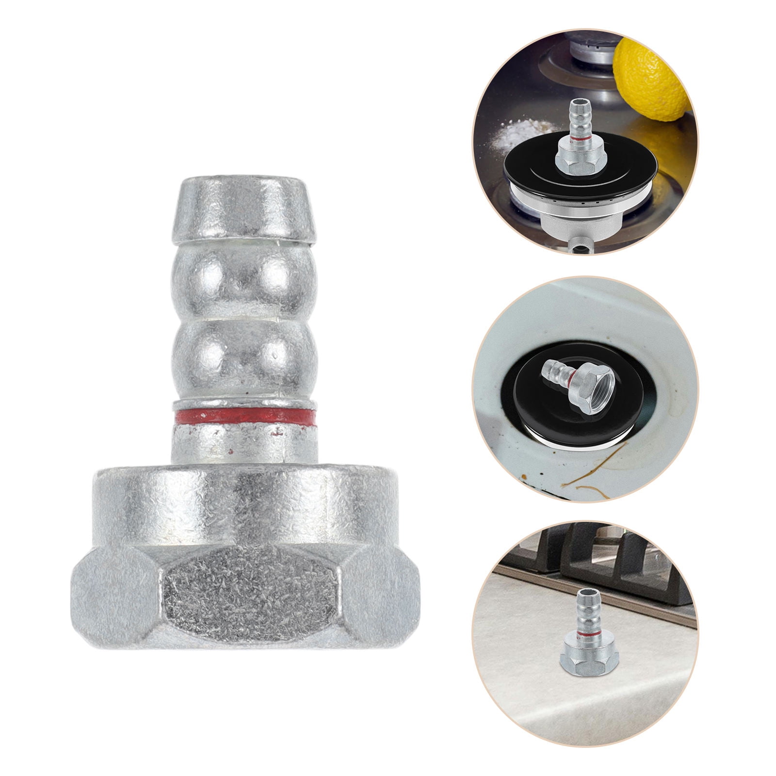 MLINS Practical Gas Stove Hose Connector for Kitchen Gas Pipe Steel ...