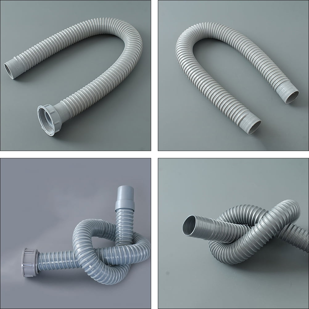 MLINS Flexible Washing Machine Drain Hose with PP PVC Material Silver ...