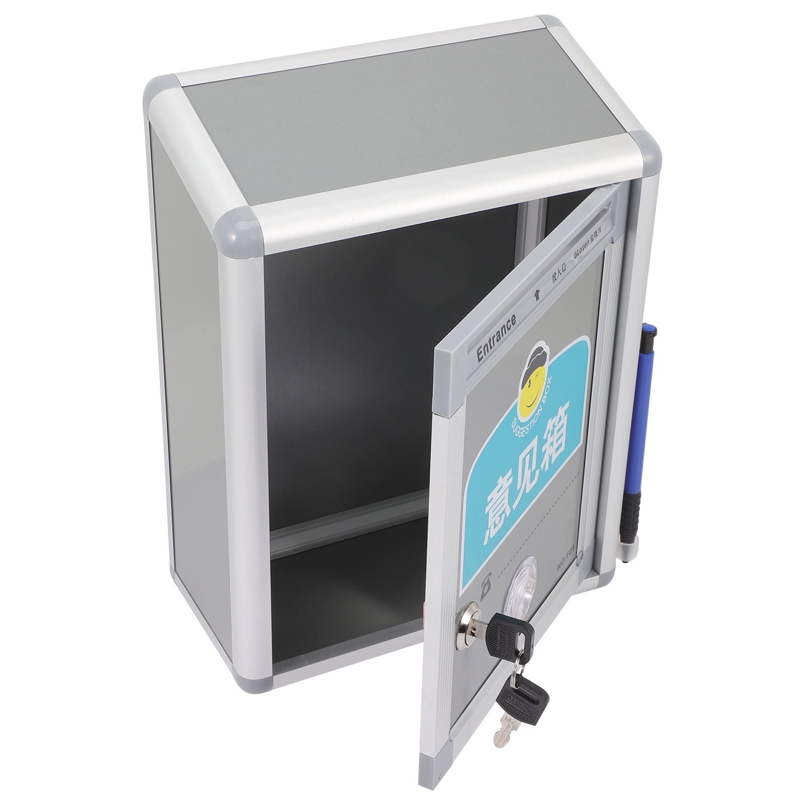 MLINS Public Voting Box Aluminium Alloy Mailbox Public Complain Box ...