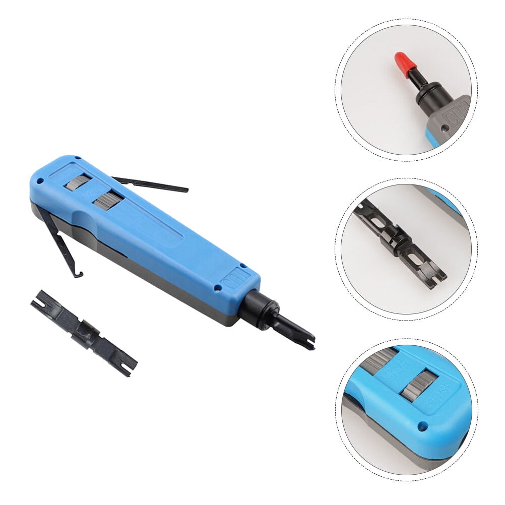 MLINS Punch Down Tool with Storage Compartment and Adjustable Impact ...