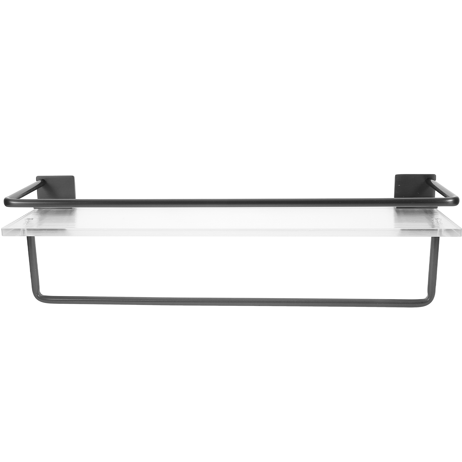 MLINS Punch-free Bathroom Wall Shelf With Towel Bar Heavy Duty Wall ...